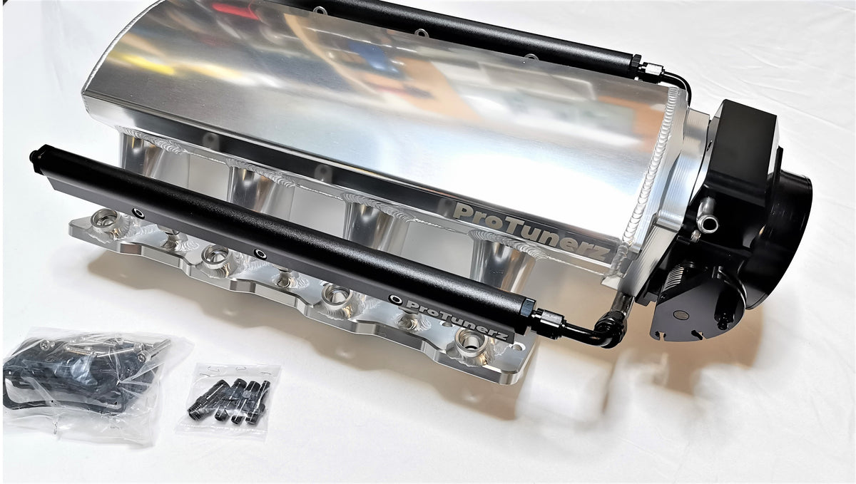 LS LSX LS1 LS2 LS6 LOW SHORT Intake Manifold / Fuel Rail / Throttle Bo ...